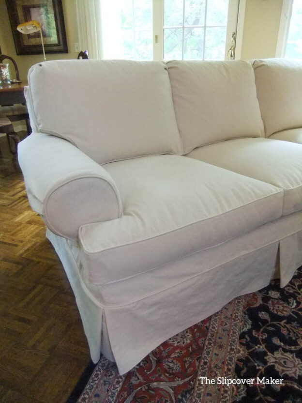 Awning Stripe Slipcovers Update Traditional Wing Backs
