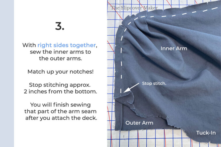 Slipcover Pin Fit Tutorial Part 3: Sewing the Body
